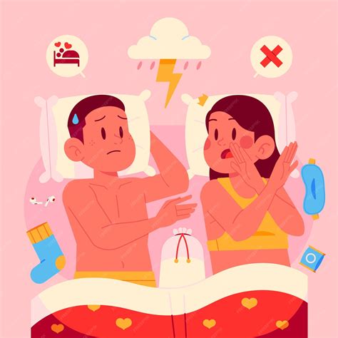 평평한 디자인 섹스 일러스트레이션 없음 무료 벡터