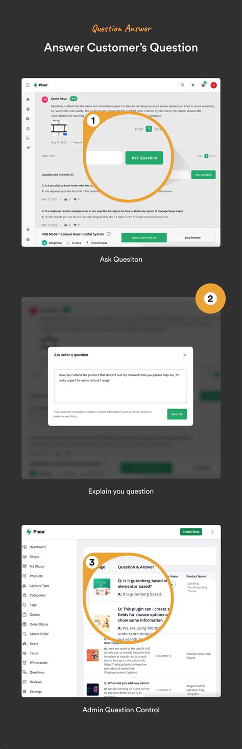 Pixer React Laravel Multivendor Digital Marketplace Codemarket