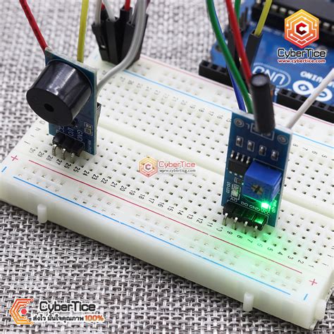 สอนใช้งาน Arduino 18010p โมดูลตรวจจับความสั่นไหวปรับความไวได้ Vibration Sensor Vibration Module