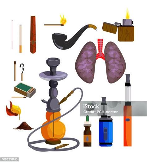 흡연 장치 아이콘을 설정 라이터에 대한 스톡 벡터 아트 및 기타 이미지 라이터 0명 개념 Istock