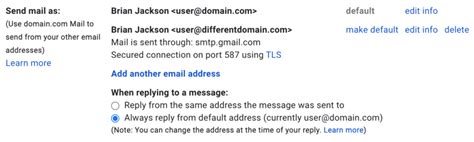 how to properly add an alias to gmail without errors send mail as