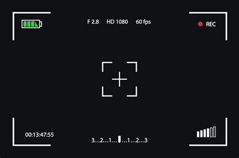 Camera Interface Recording Border Camera Drawing Recording Drawing Border Drawing Png And Vector