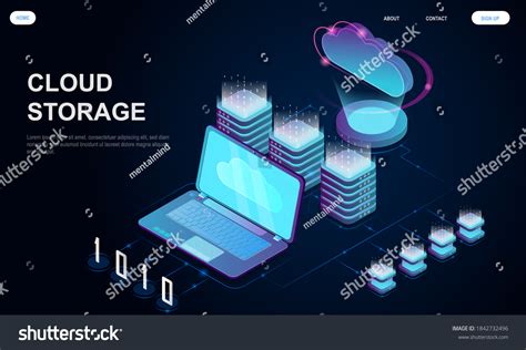 Concept Cloud Storage Big Data Source Stock Vector Royalty Free