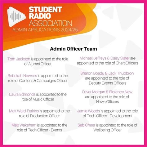 Excited To Have Been Recently Selected To Join The Next Sra Admin
