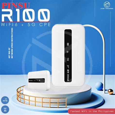 Pinsu R100 5g Cpe Mobile Internet Portable Wifi6 Card Router Wireless Portable Wifi Zzm Trading
