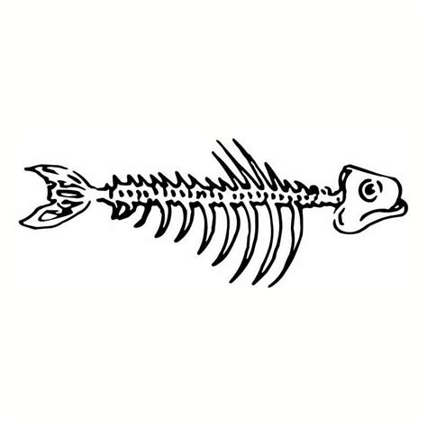 Fish Skeleton Decal