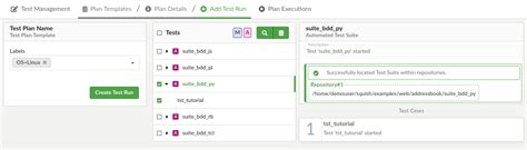 Automated Test Execution Test Center Manual