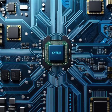 Premium Ai Image Advanced Technology Visualization Circuit Board Cpu Processor Microchip