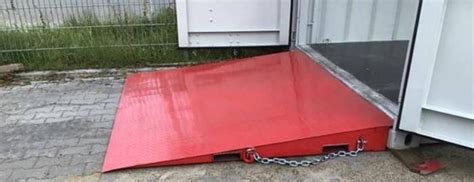 Loading And Unloading Ramp For Container On The Ground In Torcy En Valois Hauts De France France