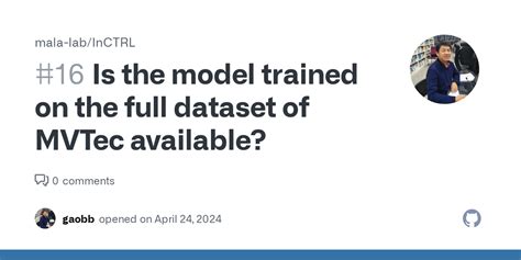is the model trained on the full dataset of mvtec available · issue