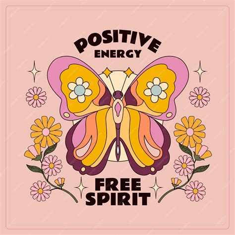 손으로 그린 복고풍 나비 그림 무료 벡터