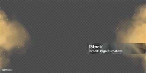 먼지 스모그 토양과 모래 입자 양쪽에서 갈색 먼지 분말 대기 오염 도시 스모그 또는 모래 폭풍 배너 그런지 벡터 수평 배경연기의 현실적인 구름 갈색에 대한 스톡 벡터 아트