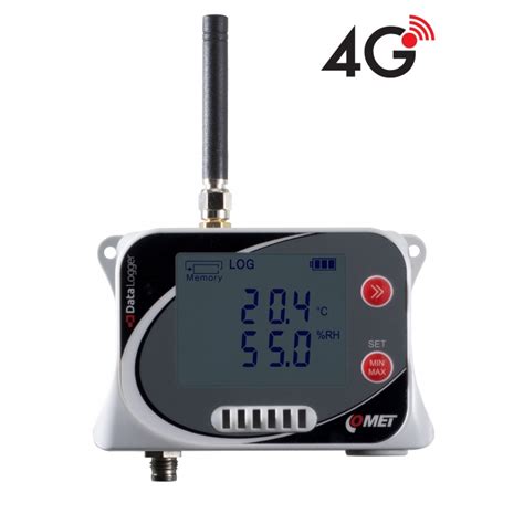 GSM Temperature And Humidity Datalogger With Connector For Another Temperature Probe COMET
