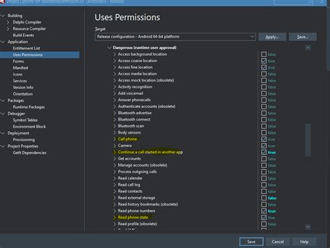 Delphi 11x 에서 Android Ver 12또는그외 전화 걸기 오류 해결 및 Fmxdialogservice Uses 시 실행오류 해결 방법 기술 기고