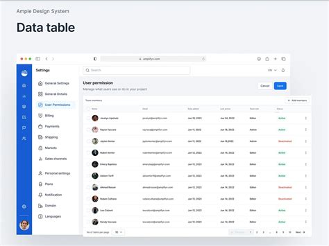 Table Component Designs Themes Templates And Downloadable Graphic