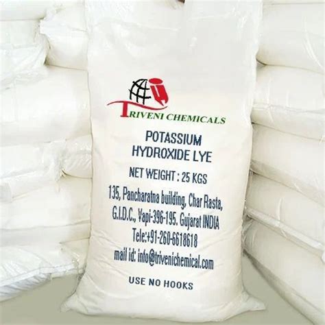 Potassium Hydroxide Lye Powder Packaging Type Bag At Best Price In Vapi