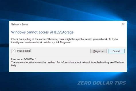 How To Fix Network Error Code X Cf In Windows