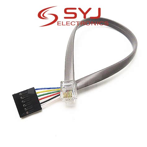 1 ชิ้น Icsp หัวคริสตัล Rj11 เปิด Sip6 สายดาวน์โหลด Mplab Icd3 จับคู่