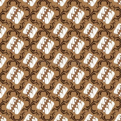 Batik Brown Java Style Stock Illustrations 1021 Batik Brown Java