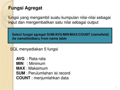 Ppt Fungsi Agregat Powerpoint Presentation Free Download Id 3584668