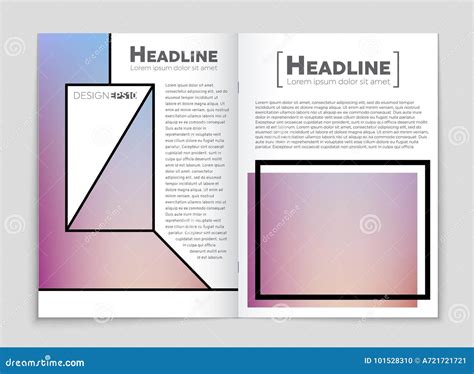 Abstract Vector Layout Background Set For Art Template Design List Page Mockup Brochure