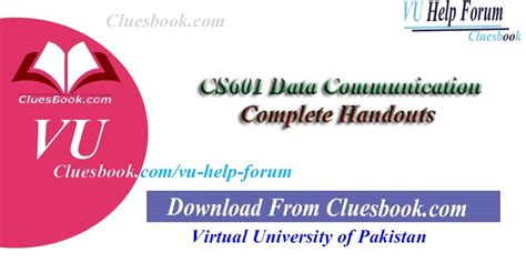 Cs601 Data Communication Complete Handouts