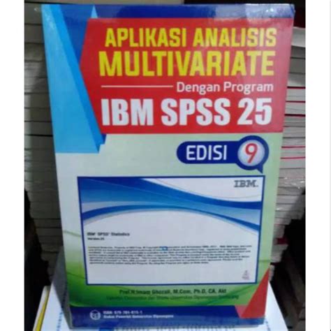 jual aplikasi analisis multivariate dengan program ibm spss 2 shopee