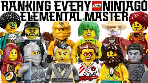Ranking Every Lego Ninjago Elemental Master Minifigure Youtube