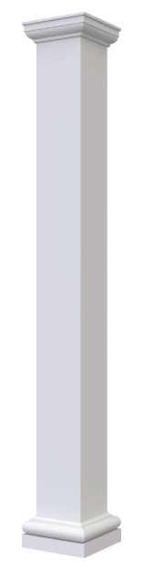 Square Non Tapered Plain Column Columns And Balustrades
