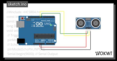 ArduinoUNO Ultrasonic Interface Wokwi ESP STM Arduino Simulator