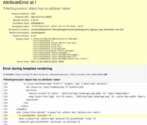 Python 27 Filterexpression Object Has No Attribute Value Stack