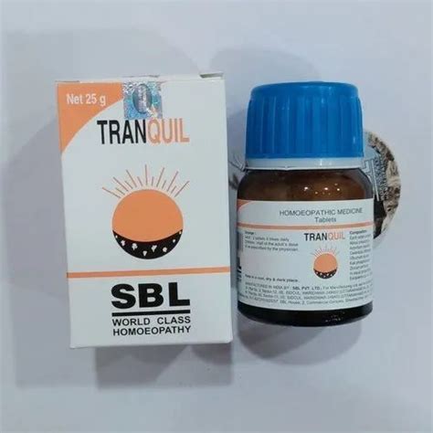 100 Mg Sbl Tranquil Tablet Prescription Treatment Stress And Anxiety