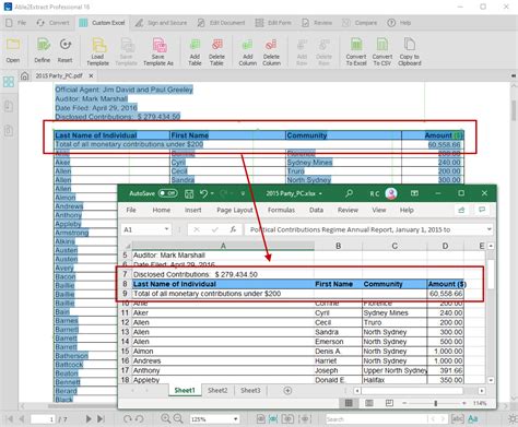 how to preserve pdf table cell styles with able2extract professional