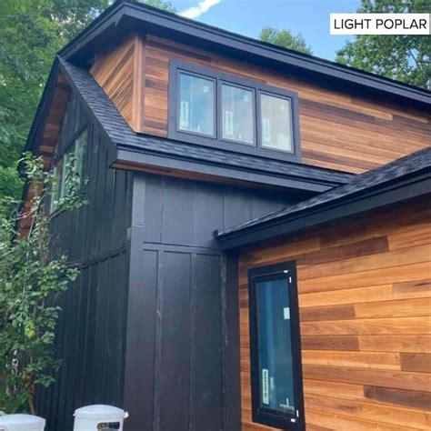 Modern Exterior Wood Cladding 15 Sf Etsy Cedar Siding Panels