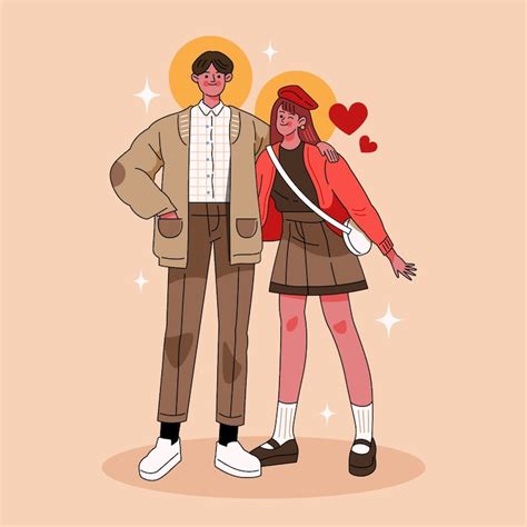 남녀 일러스트 이미지 Freepik에서 무료 다운로드