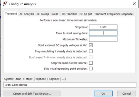 Saving Data Of Specific Point Only To Speed Up The Simulation Time Qanda Ltspice Engineerzone