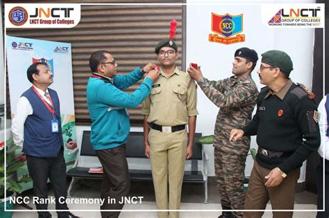 3rd Rank Ceremony For Ncc Cadets Conducted In Jnct Bhopal Jnct