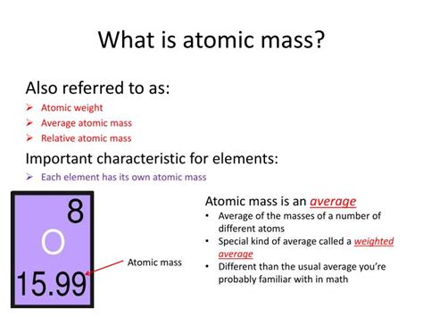 PPT What Is Atomic Mass PowerPoint Presentation Free Download ID 2369294