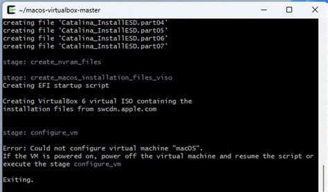 Stuck At Stage Configurevm · Issue 640 · Myspaghettimacos Virtualbox · Github
