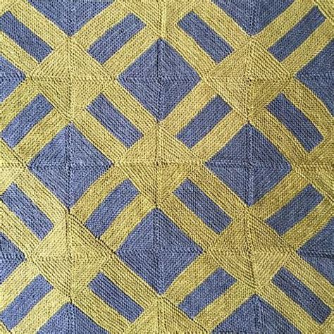 Celebratory Cracker Quilt Block Blanket Pattern By Nellknits Knitted