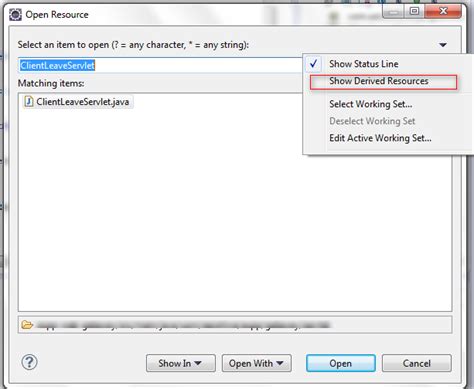 Eclipse Open Resourcectrlshiftr 查找文件时去除class文件的显示eclipse Ctrlshiftr不能显示出class Csdn博客