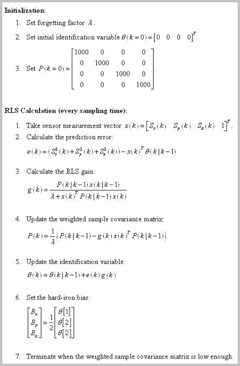 Magnetometer Calibration Tutorial Using Recursive Least Squares For Ekf