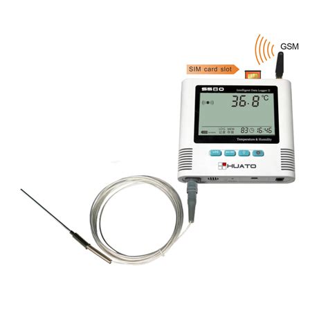Pt100 Gsm Temperature Monitor Data Logger With Calibration Certification