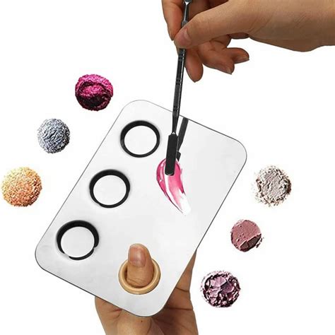 Rectangle Makeup Foundation Mixing Palette Silver At ₹ 159piece In