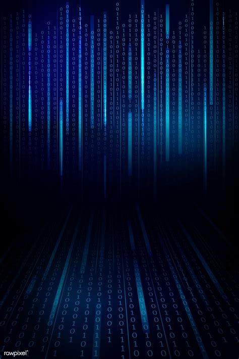 Stream Of Binary Code Design Vector Free Image By Rawpixel