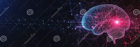 Scientific Depiction Of Glowing Neuron Pathways In The Brain Highlights