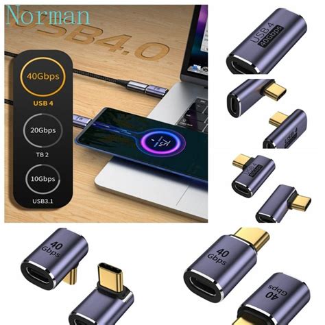Norman Type C Adapter Type C Male To Female Straight Head Type C Plug Adapter U Shaped Elbow