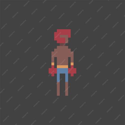 Premium Vector Pixel Art Game Character