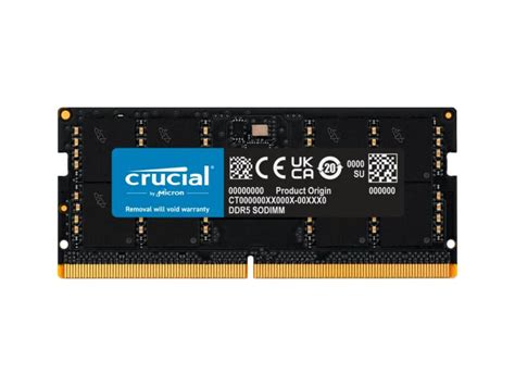 Memoria Ram Notebook 32gb Ddr5 5200 Mhz Sodimm Crucial Tectec