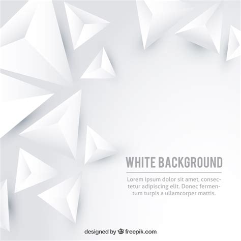 3d 삼각형 추상 배경 무료 벡터